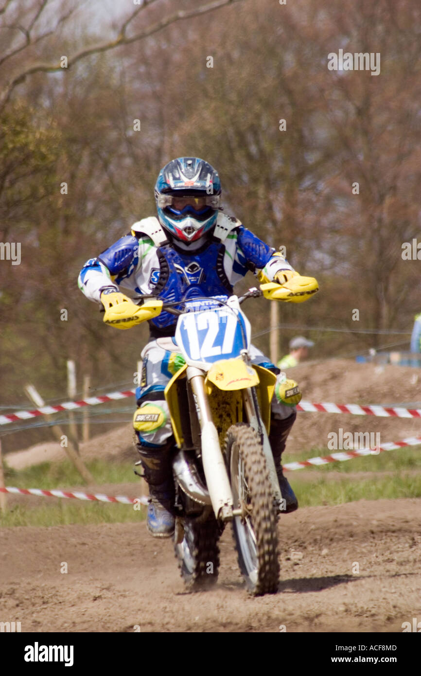 Motocross riders during race Stock Photo - Alamy
