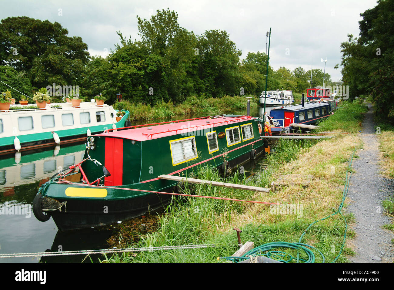 Houseboat at Hazelhatch Co Kildare Ireland Stock Photo - Alamy