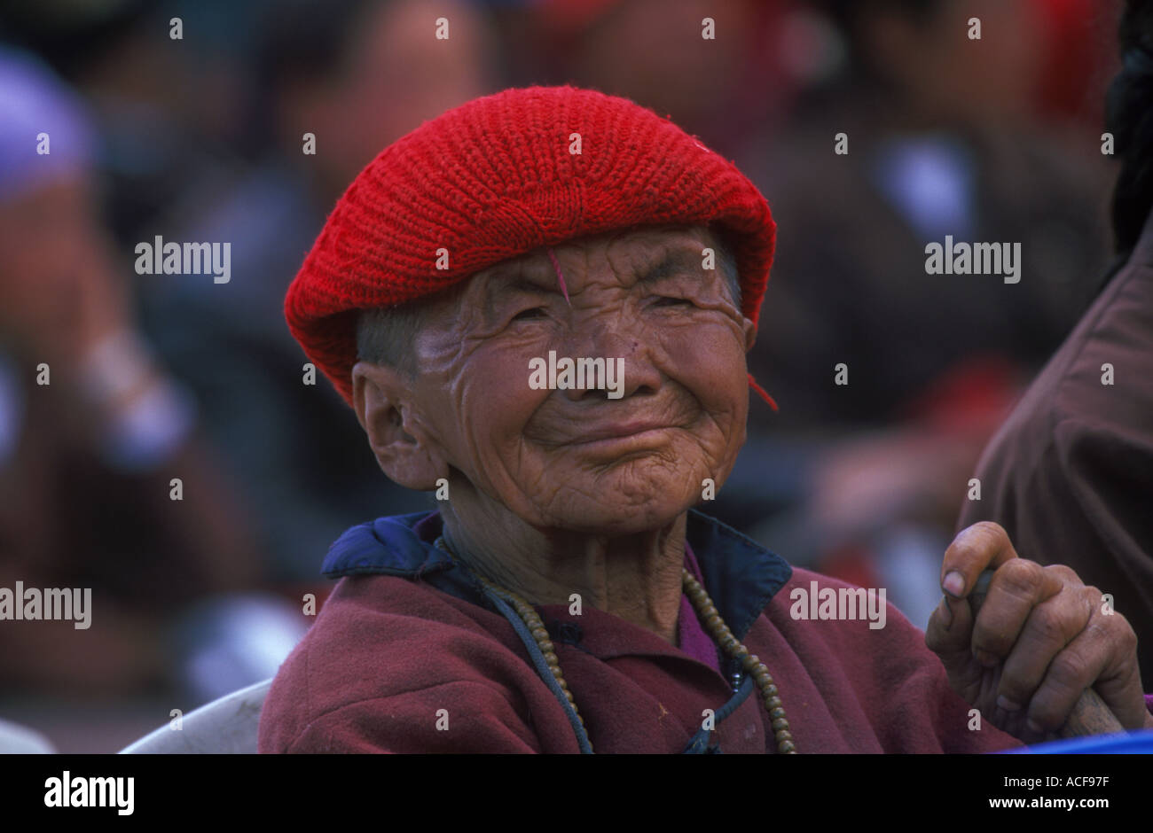 Ladakhi Woman Leh Ladakh Stock Photo - Alamy