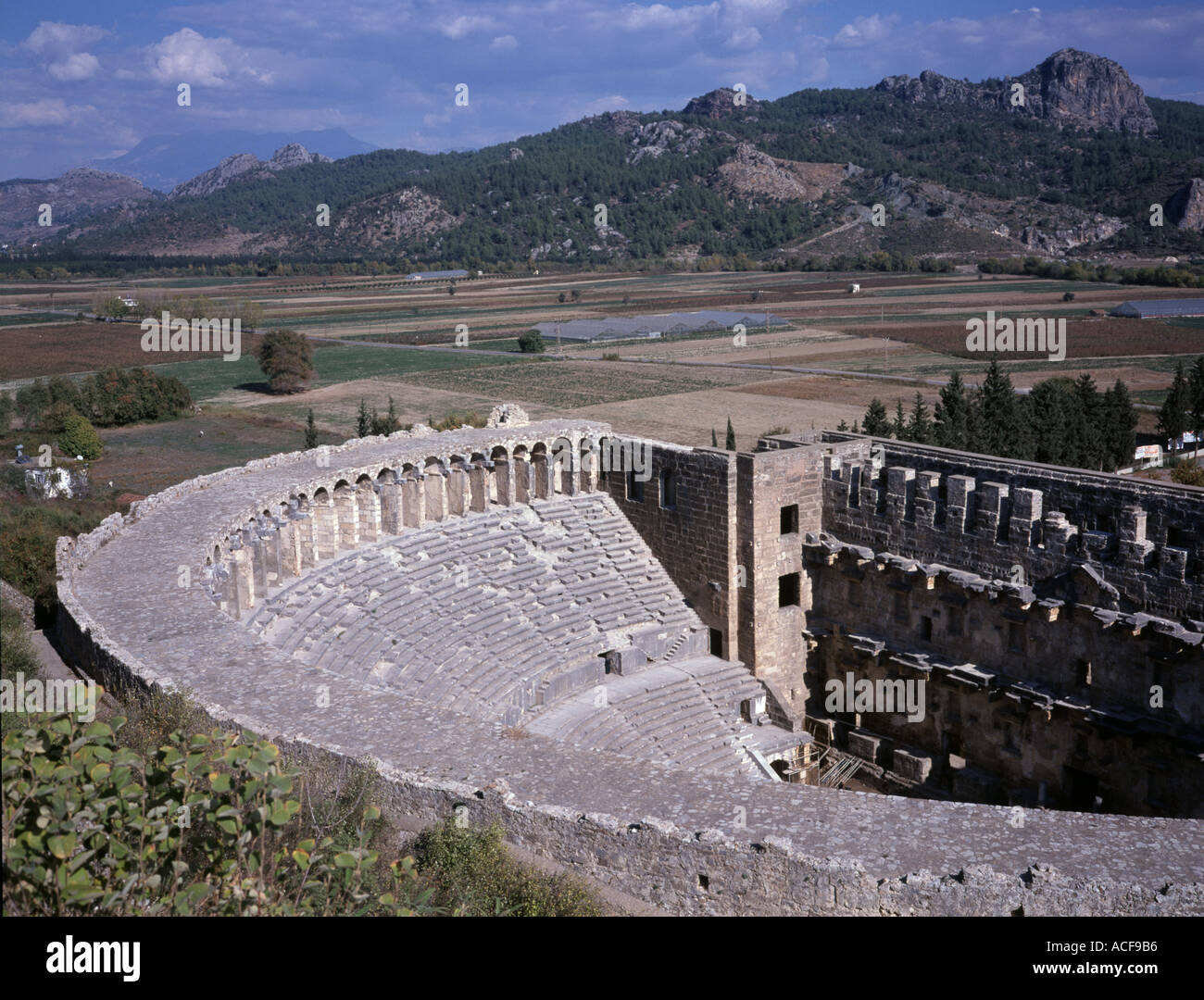 Roman Amphitheatre Aspendos Stock Photo - Alamy