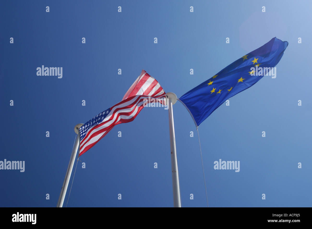 Usa and european union flags hi-res stock photography and images - Alamy