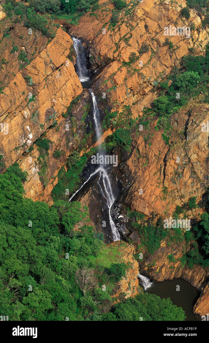 The Roodekrans waterfall at the-Witwatersrand Botanical Garden Gauteng ...