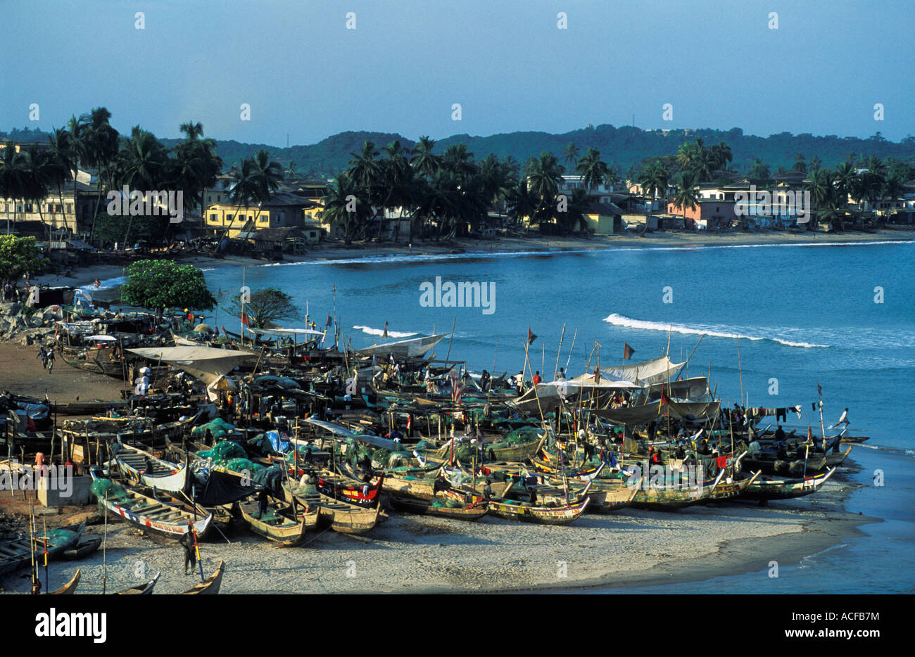 View of Elmina harbour Elmina harbour; Ghana Stock Photo - Alamy