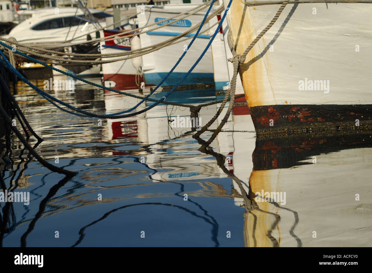 Small boats in the harbour at Cannes, South of France Stock Photo - Alamy