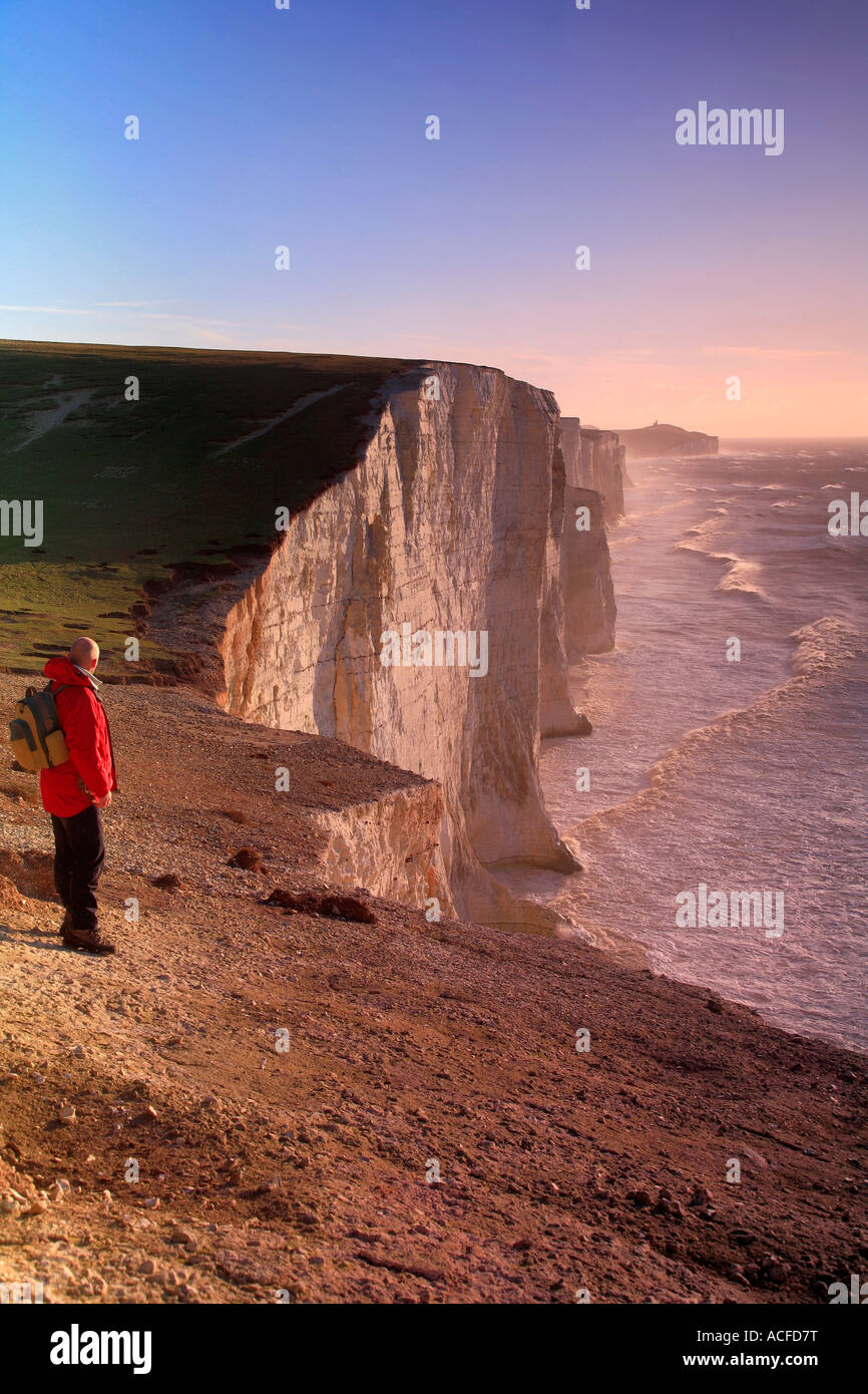 Walker and seven sisters chalk cliffs hi-res stock photography and ...