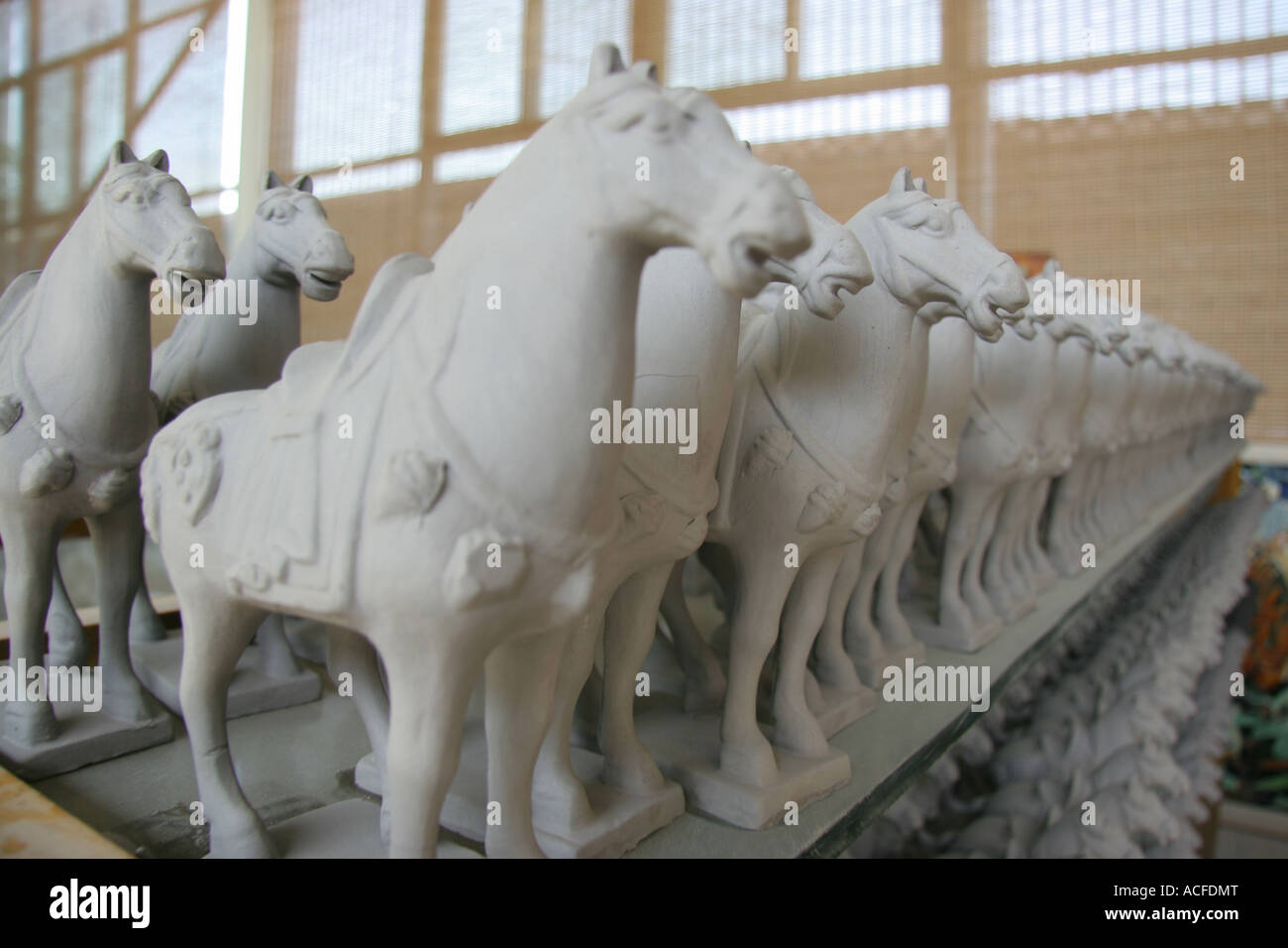 Model clay horses Stock Photo - Alamy