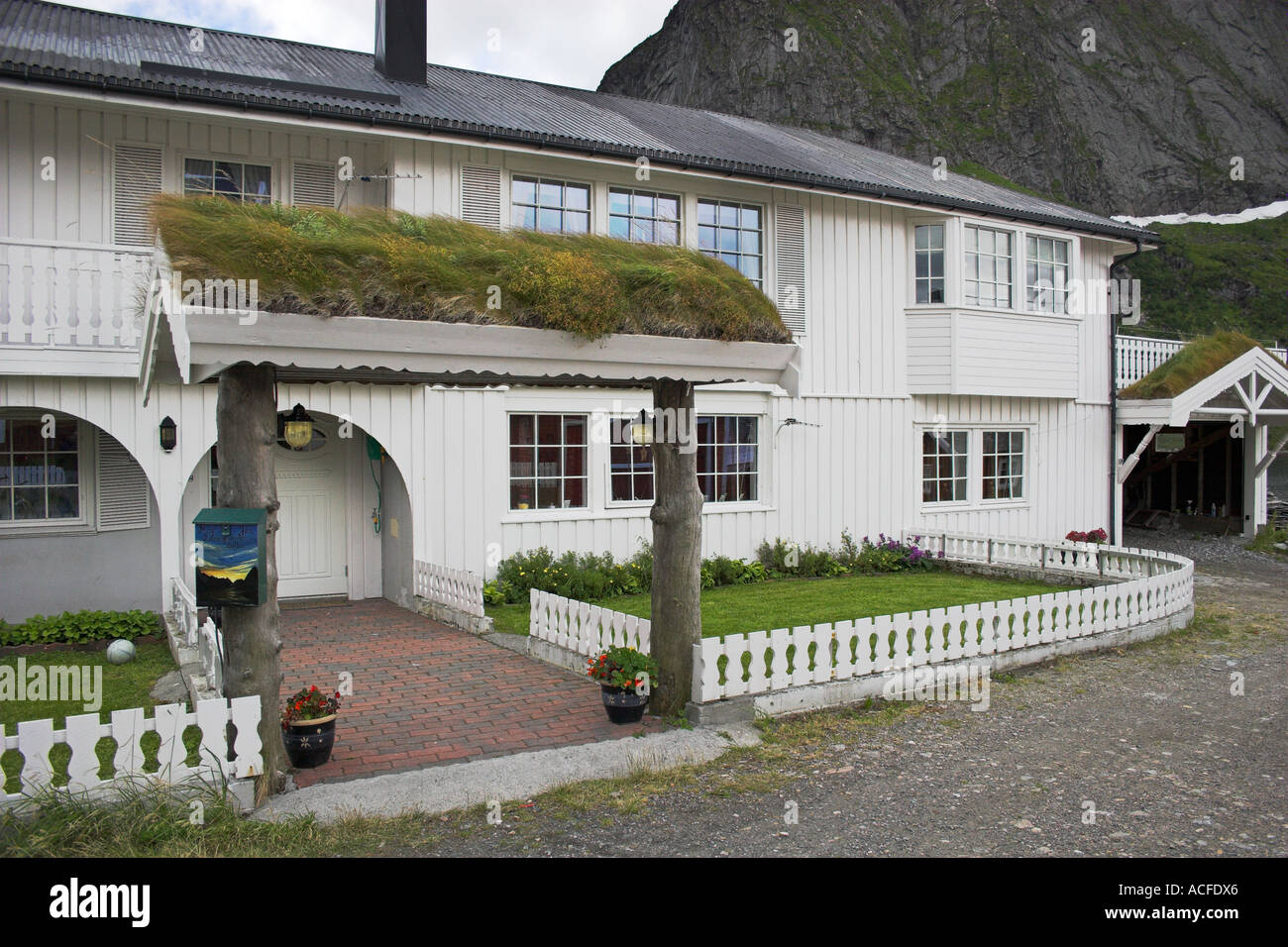 Typical Lofoten house Stock Photo - Alamy