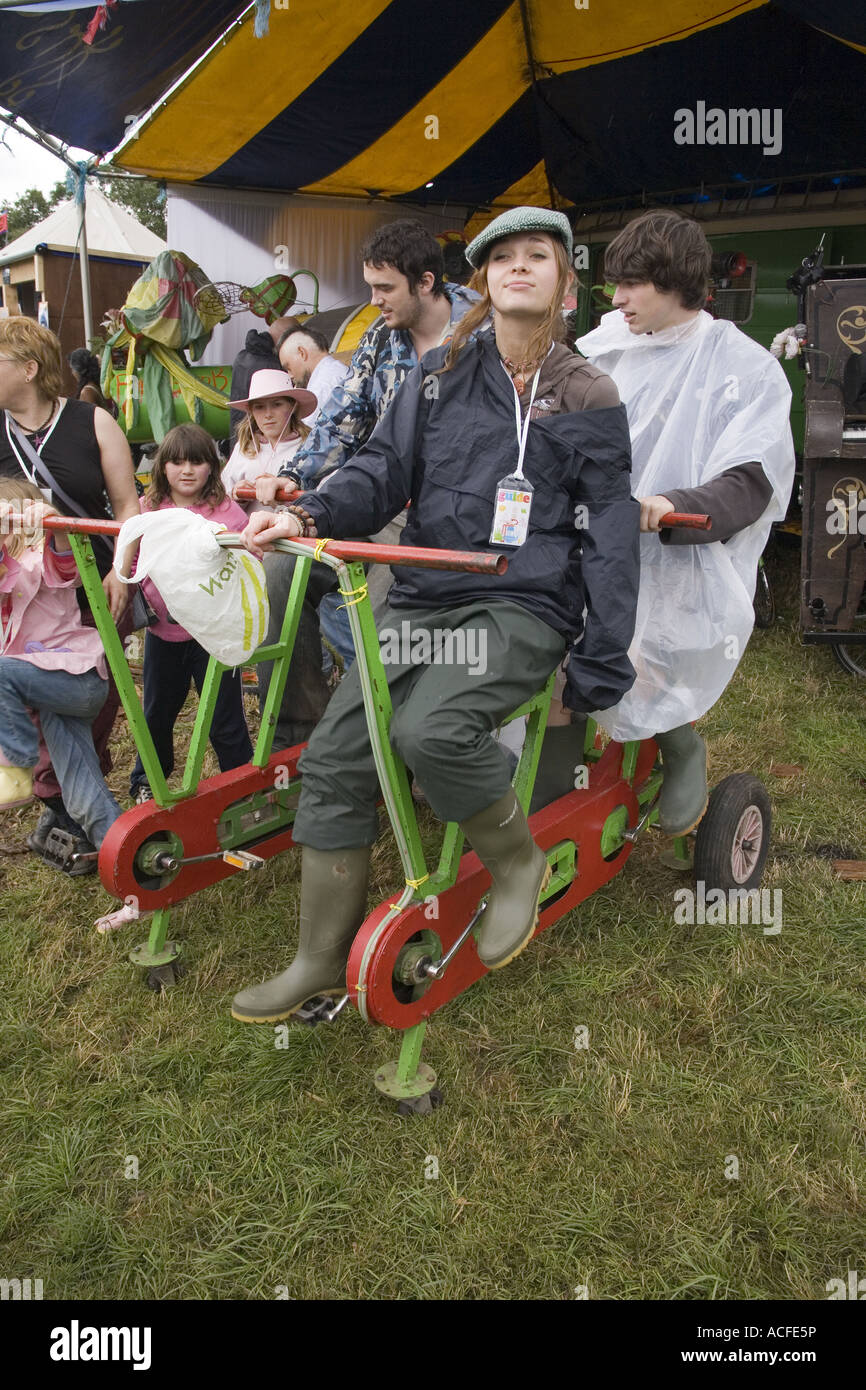 Pedal power electricity generation at the Glastonbury music festival ...