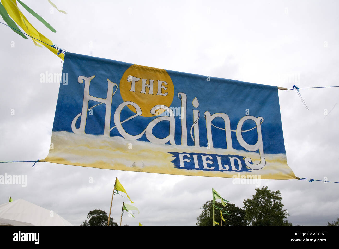The Healing fields at the Glastonbury festival 2007 Stock Photo - Alamy