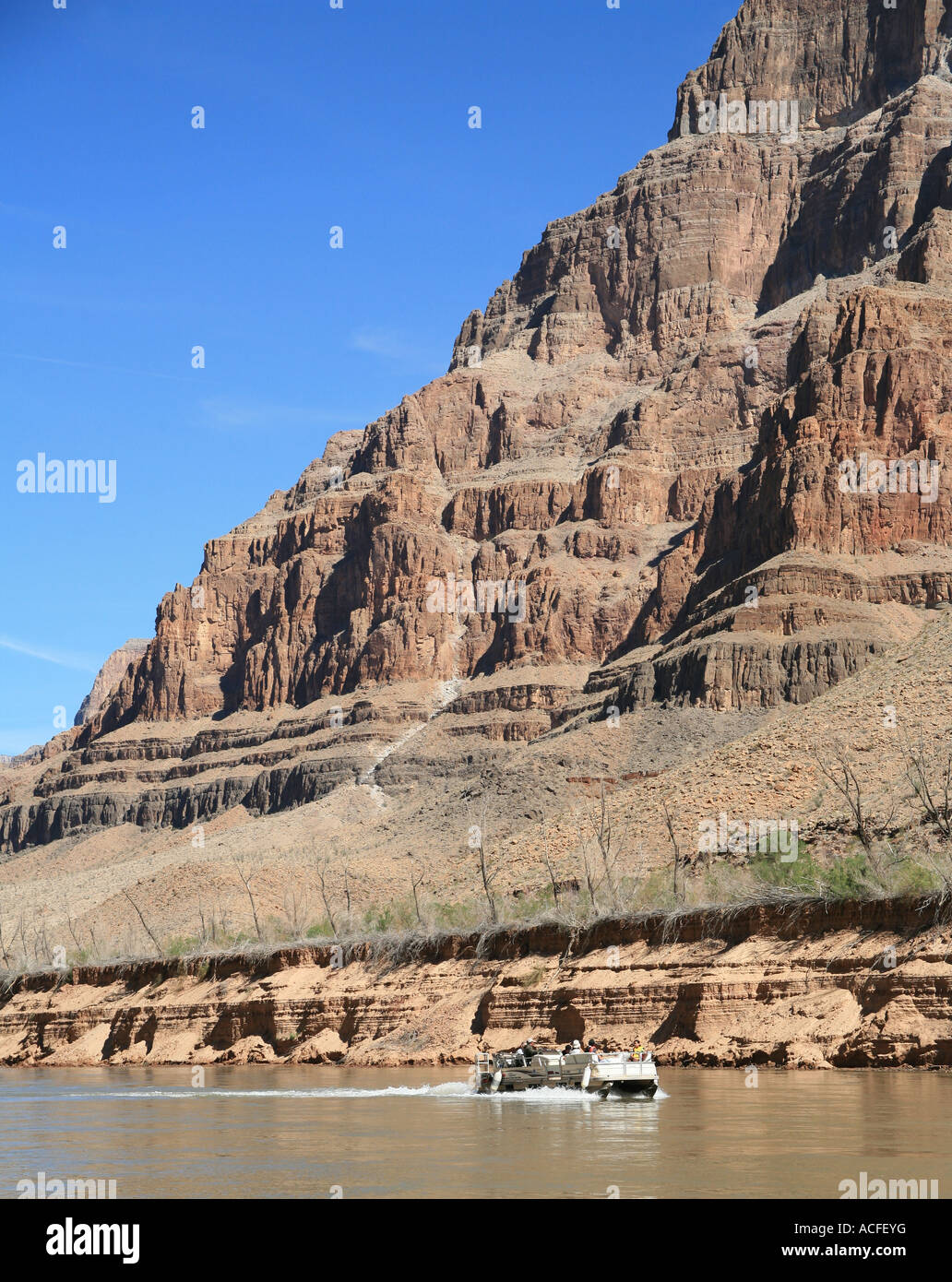 Boat trip on the Colorado river, Grand canyon, Arizona USA Stock Photo ...