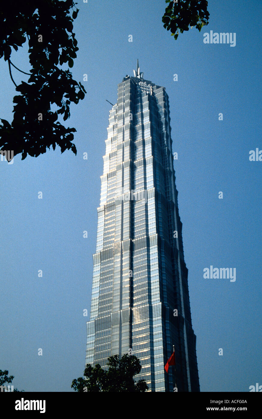 Jin Mao Tower (Golden Prosperity Building) in Pudong with Grand Hyatt ...