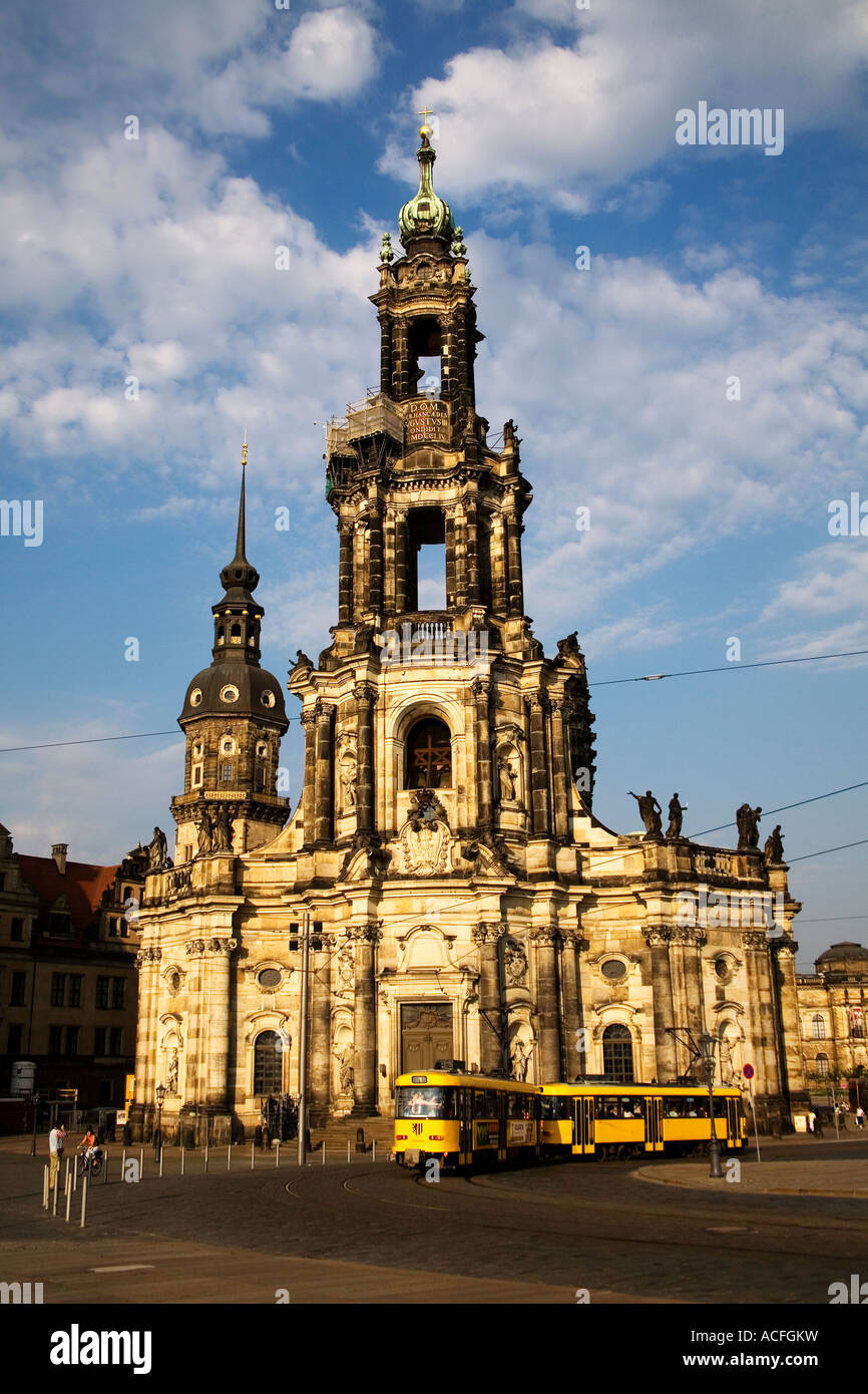 Catholic Hofkirche Dresden Saxony Germany Stock Photo - Alamy