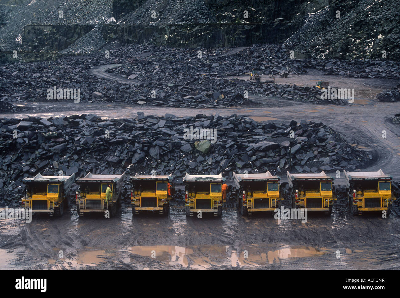 Gwynedd Snowdonia Bethesda Penrhyn Quarry Industry Quarry Stock Photo ...