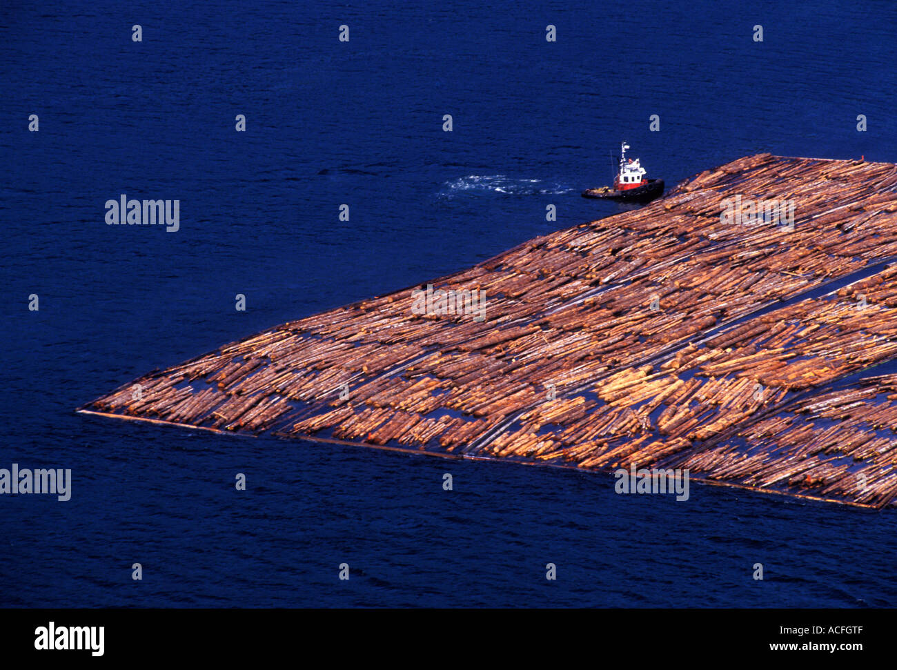 Log boom, vancouver island hi-res stock photography and images - Alamy