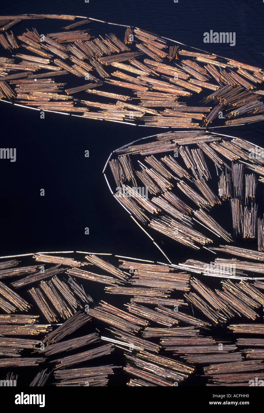 Log boom, vancouver island hi-res stock photography and images - Alamy