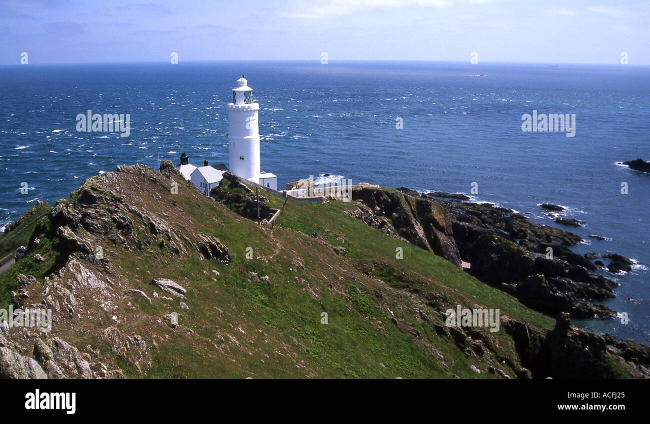 Lighthouse at Start Point South Devon Stock Photo - Alamy
