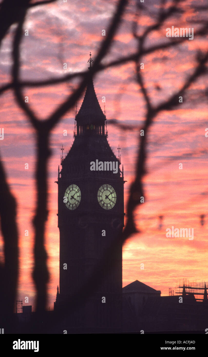 BIG BEN SUNSET LONDON ENGLAND UK Stock Photo - Alamy
