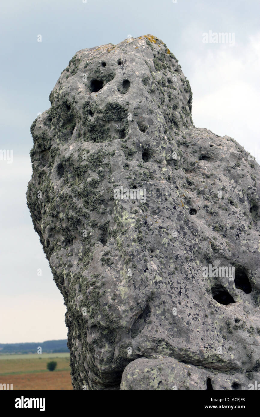 Stonehenge single stone Stock Photo - Alamy