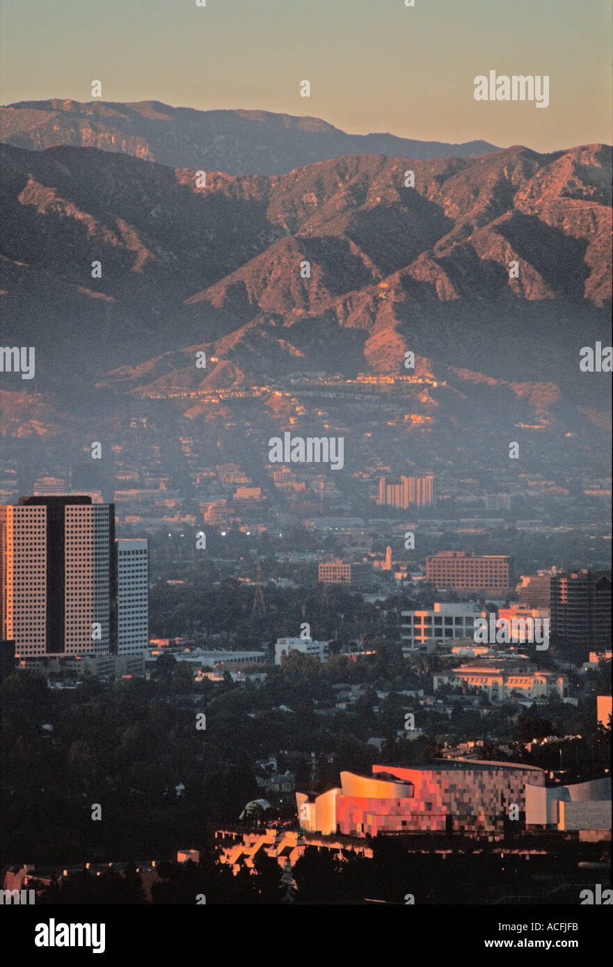 View of San Fernando Valley from Mulholland Drive Los Angeles ...