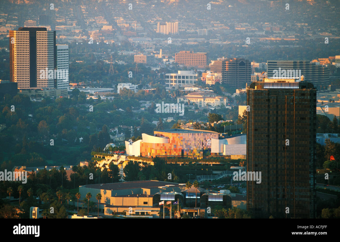 View of San Fernando Valley from Mulholland Drive Los Angeles ...