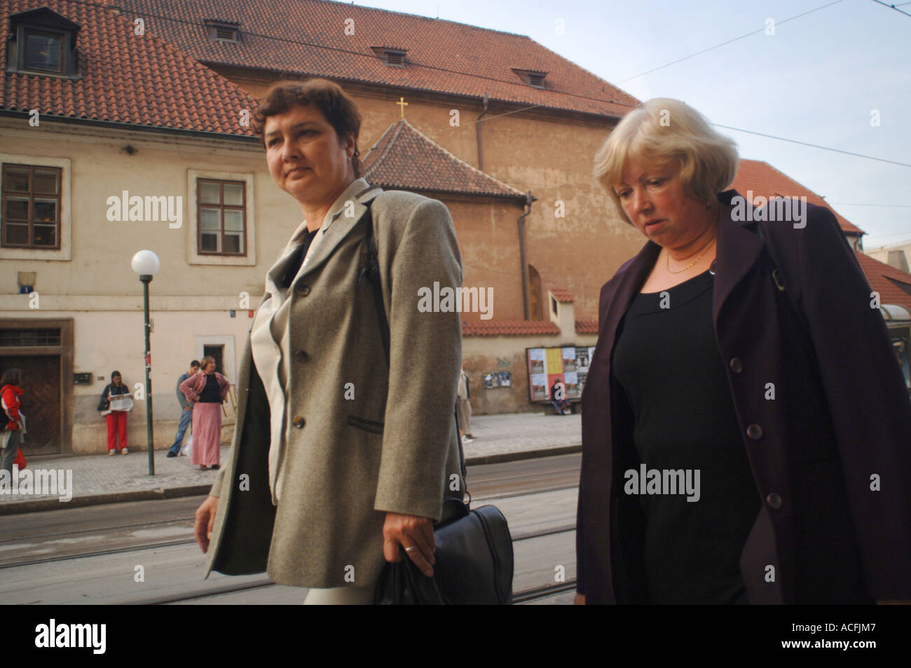 People on the streets of Prague, Czech Republic Stock Photo - Alamy