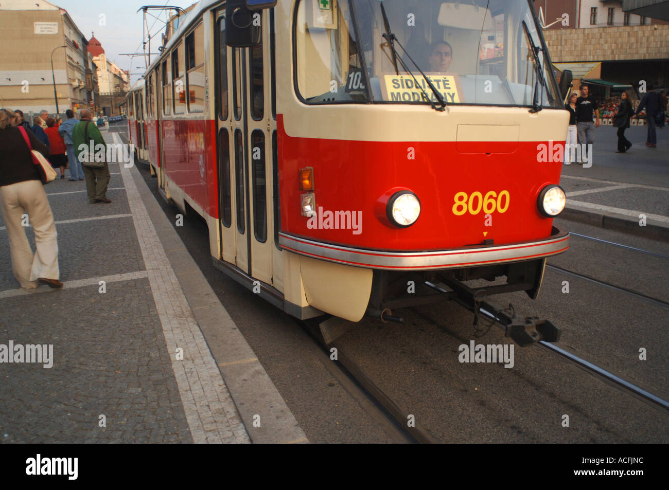 Tram in Prague, Czech Republic Stock Photo - Alamy