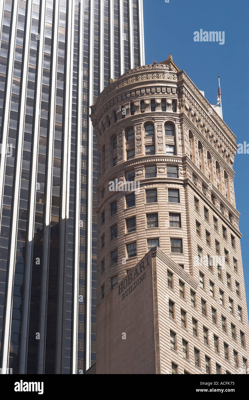 Downtown San Francisco skyscraper and the Hobart Building San Francisco ...