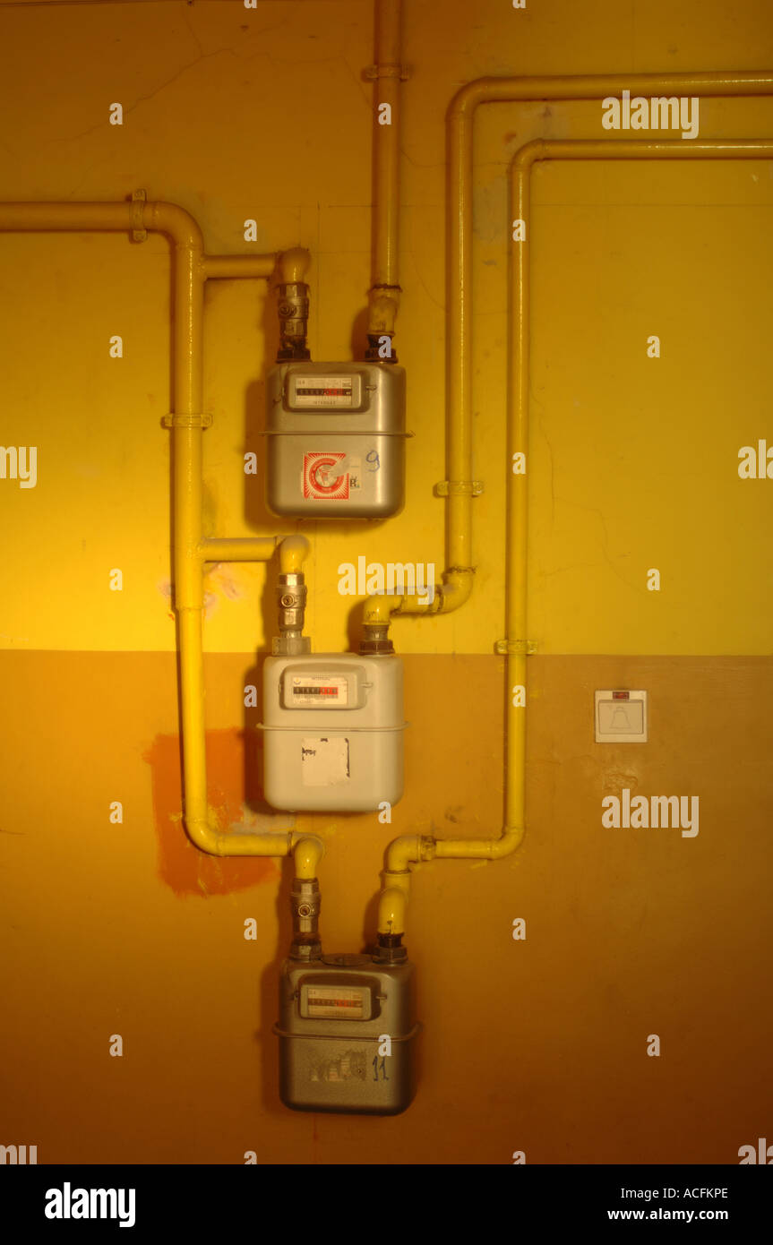 Domestic gas meter hi-res stock photography and images - Alamy