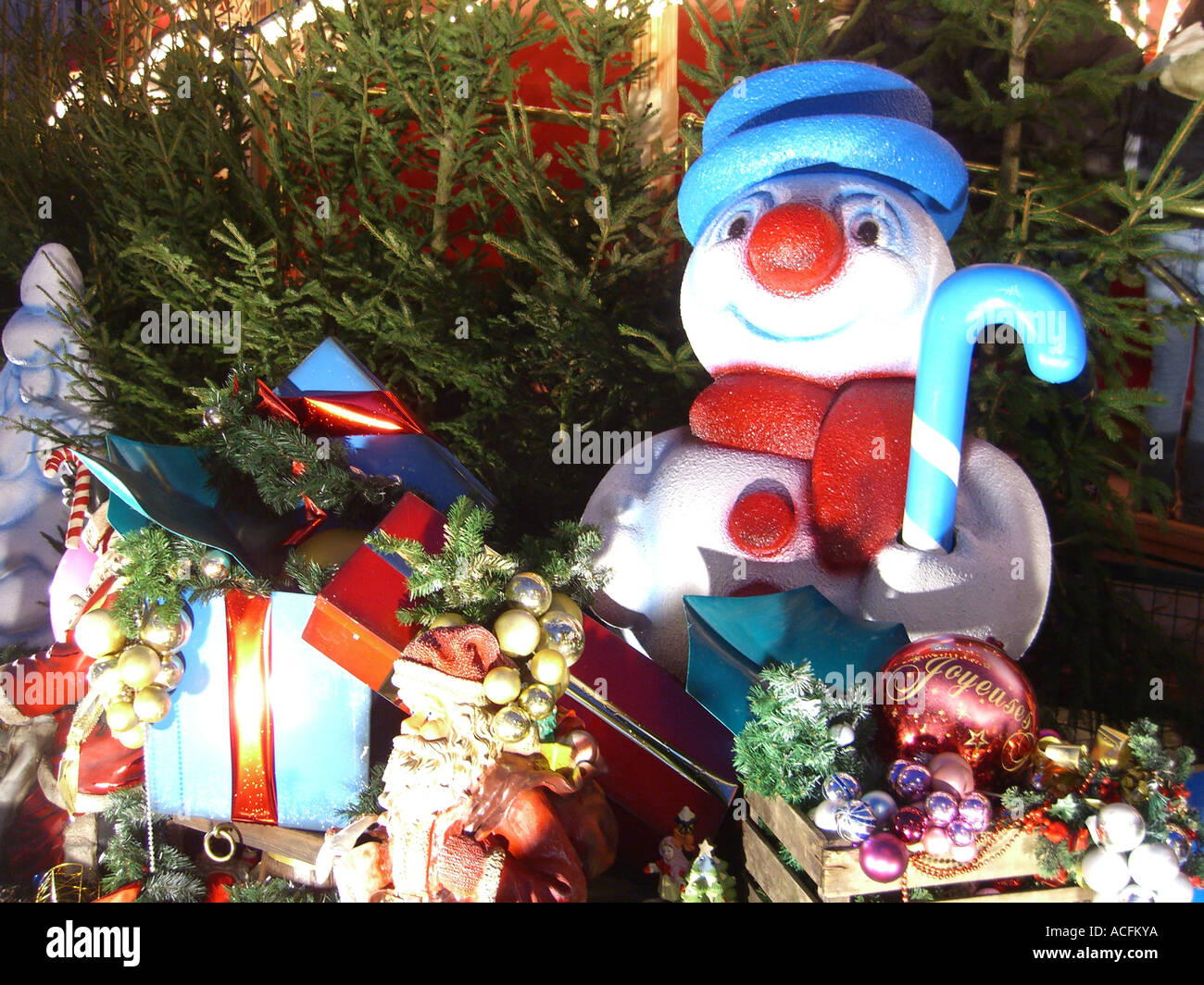 Santa Claus and his gifts Stock Photo - Alamy