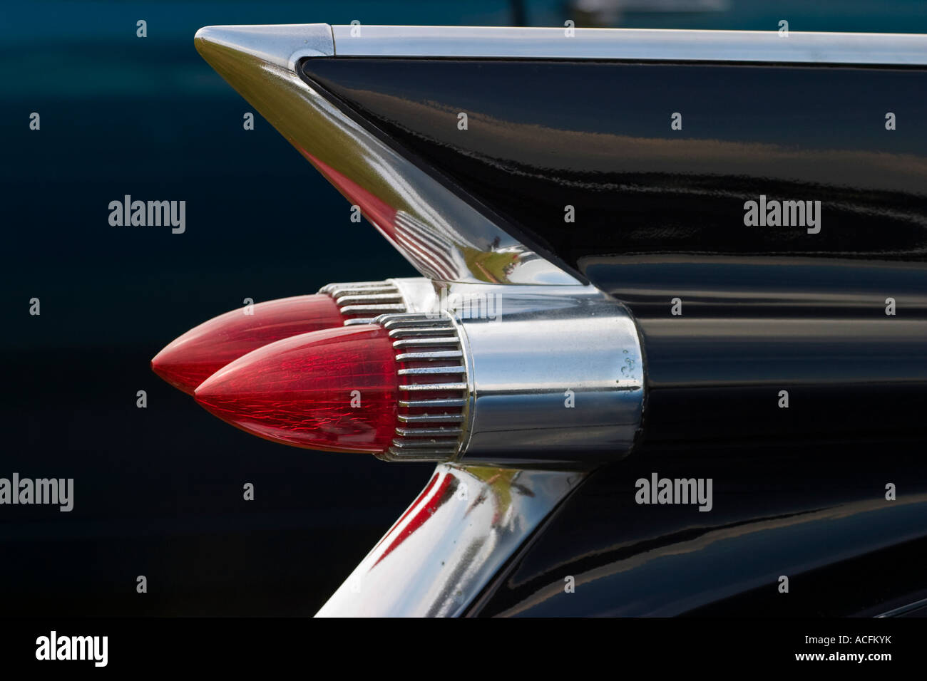 The wing on a Cadillac Stock Photo - Alamy
