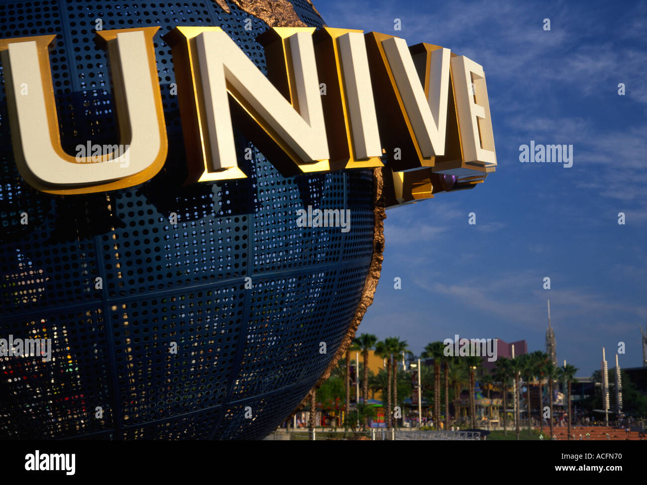 Universal Film Studios globe Universal Studios Florida USA Stock Photo ...