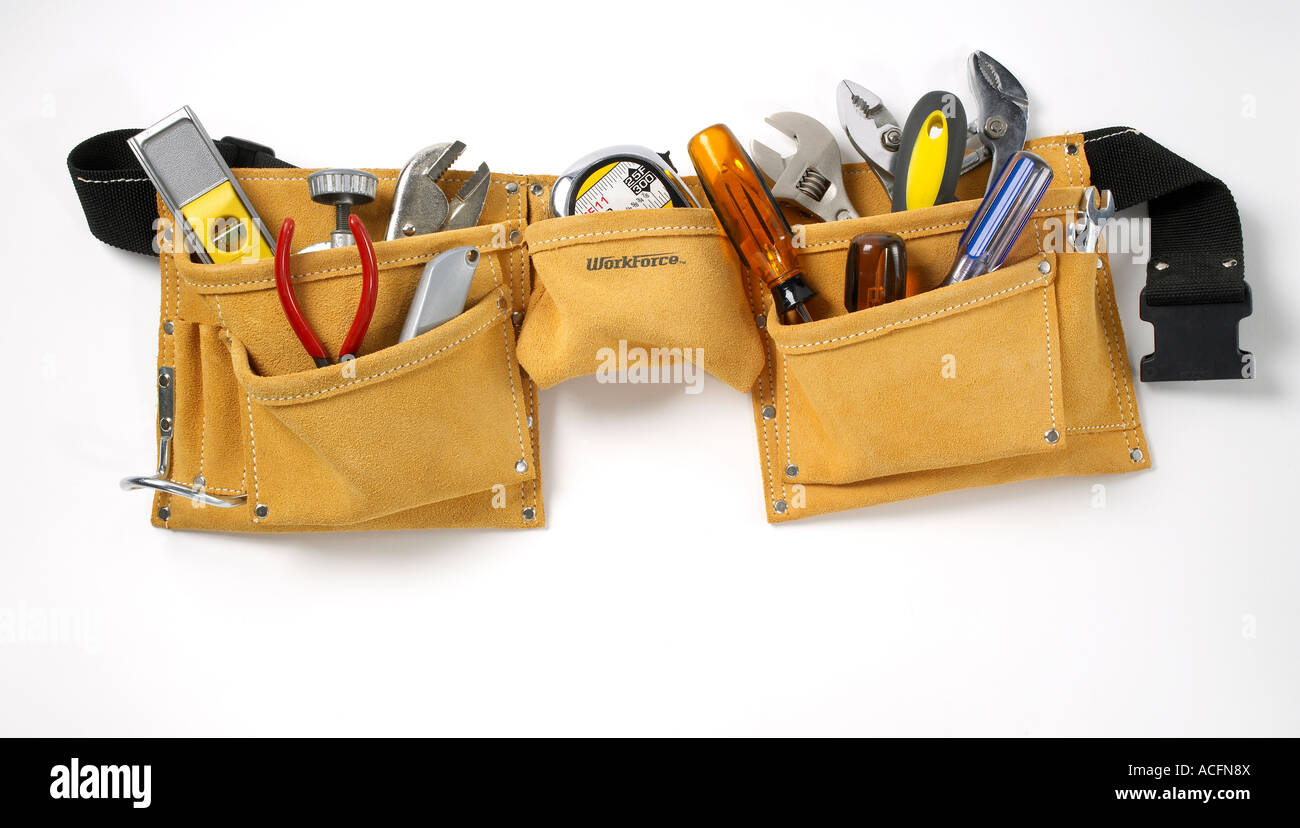 Tool belt hi-res stock photography and images - Alamy