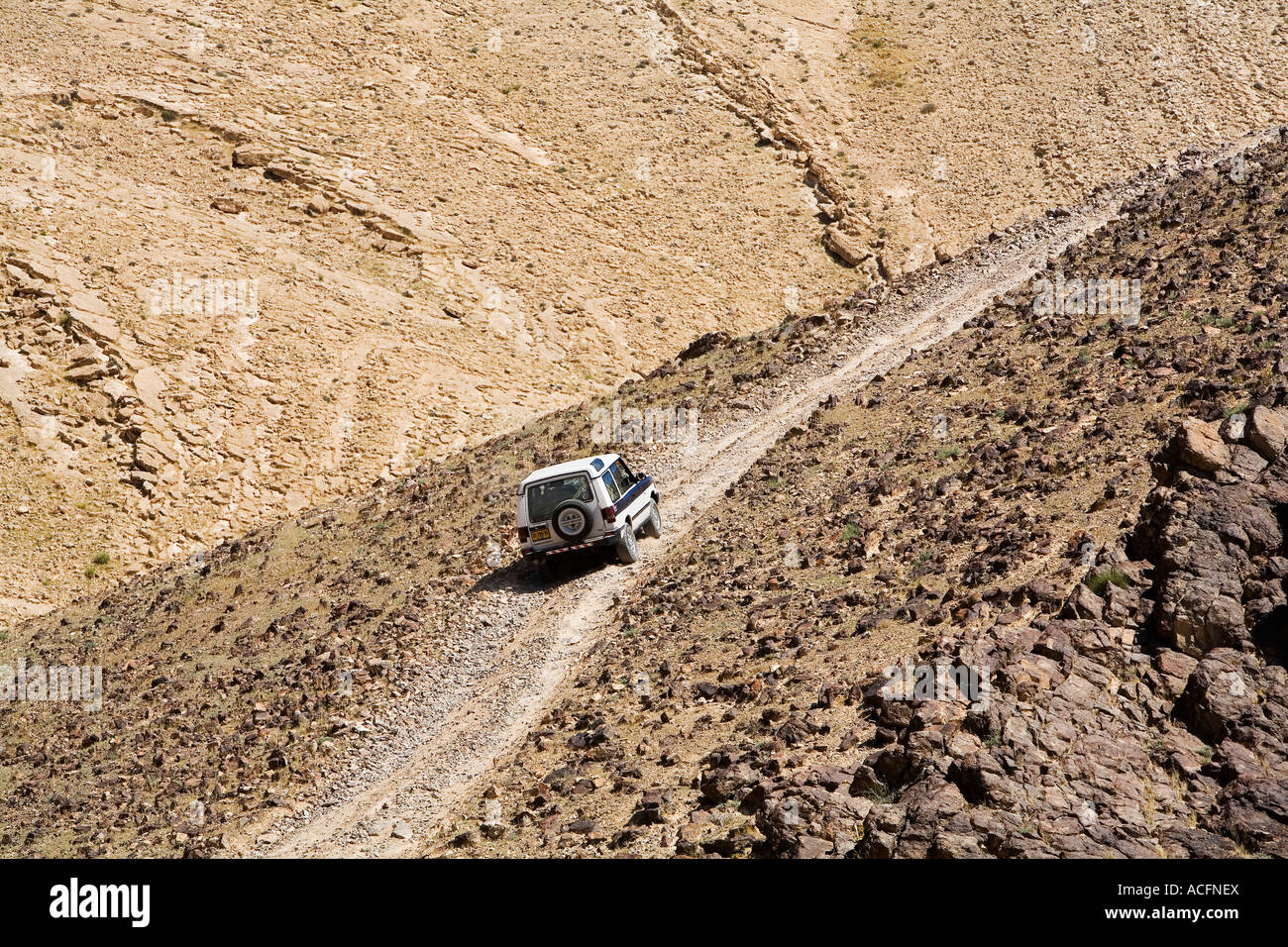 Jeep traveling in the Negev area in Israel Stock Photo - Alamy