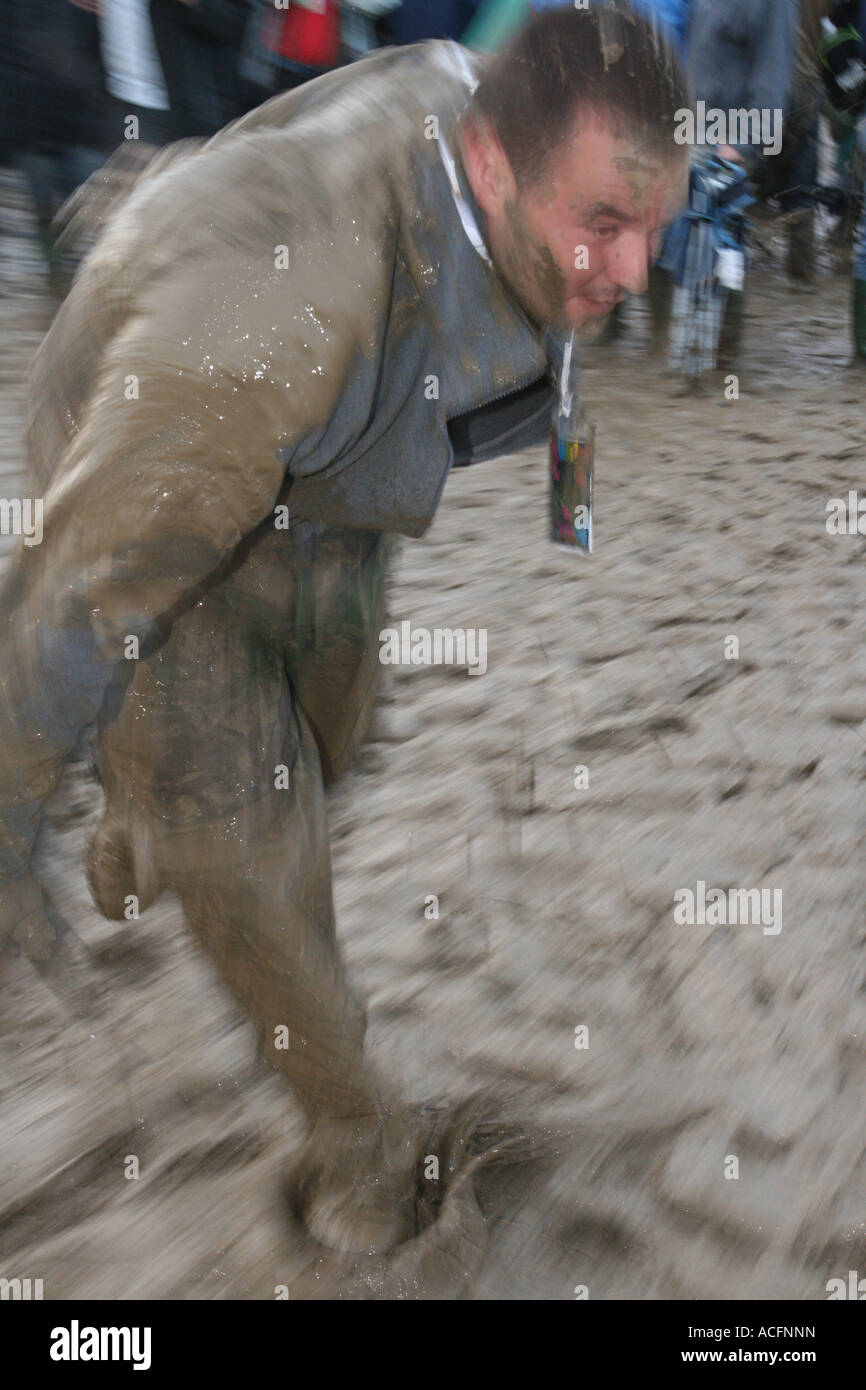 Covered in mud glastonbury hi-res stock photography and images - Alamy