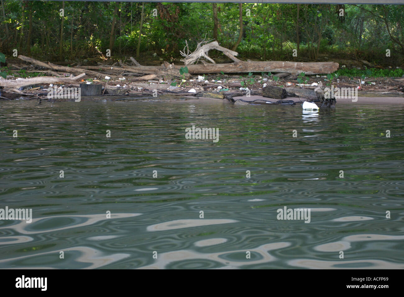 Pollution on public waterway in Texas Stock Photo - Alamy
