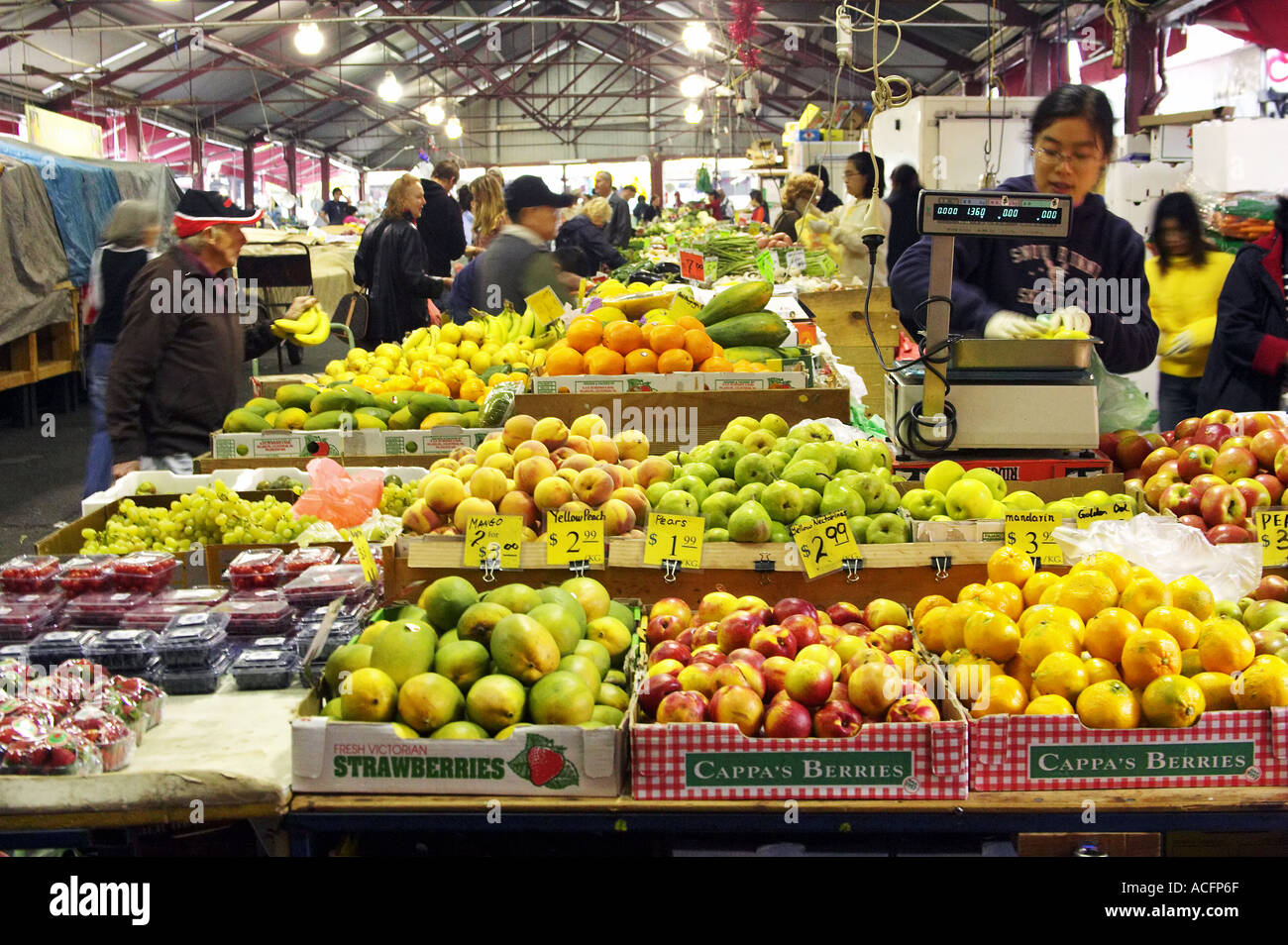 Fruit Stall Queen Victoria Market Melbourne Victoria Australia Stock ...