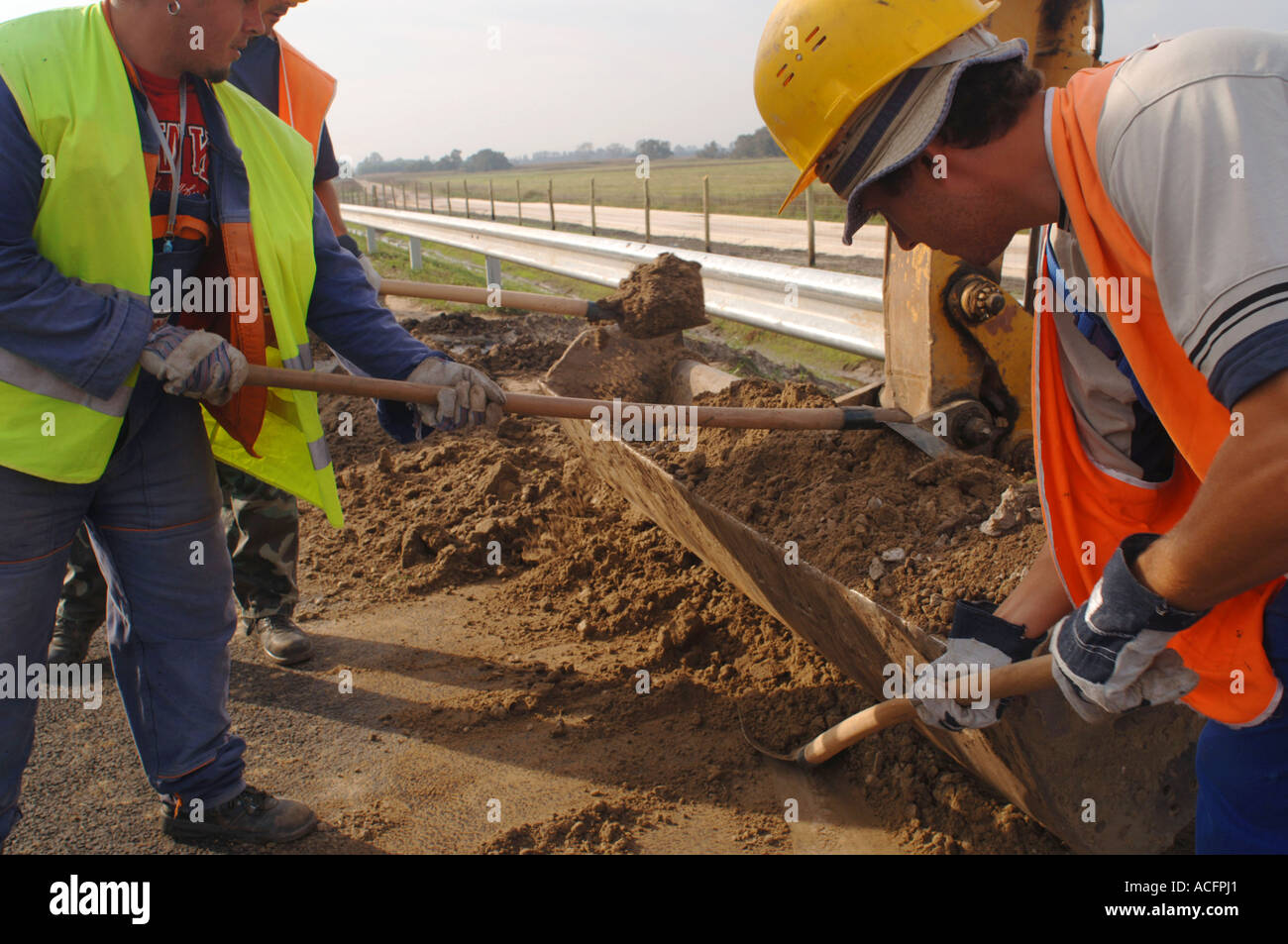 Road works hungary hi-res stock photography and images - Alamy
