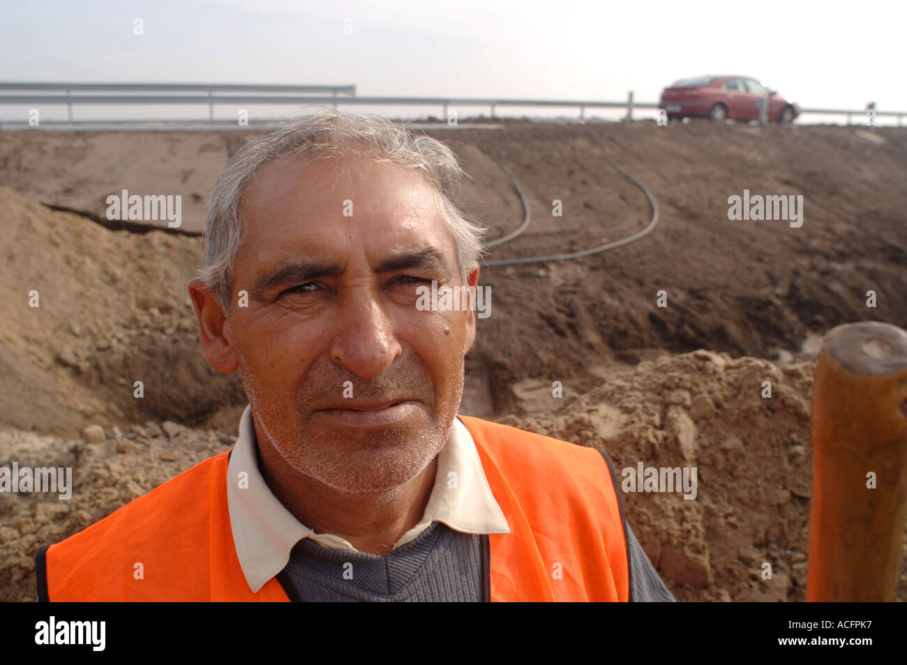 Laying road - workers constructing the M5 toll motorway in Hungary ...