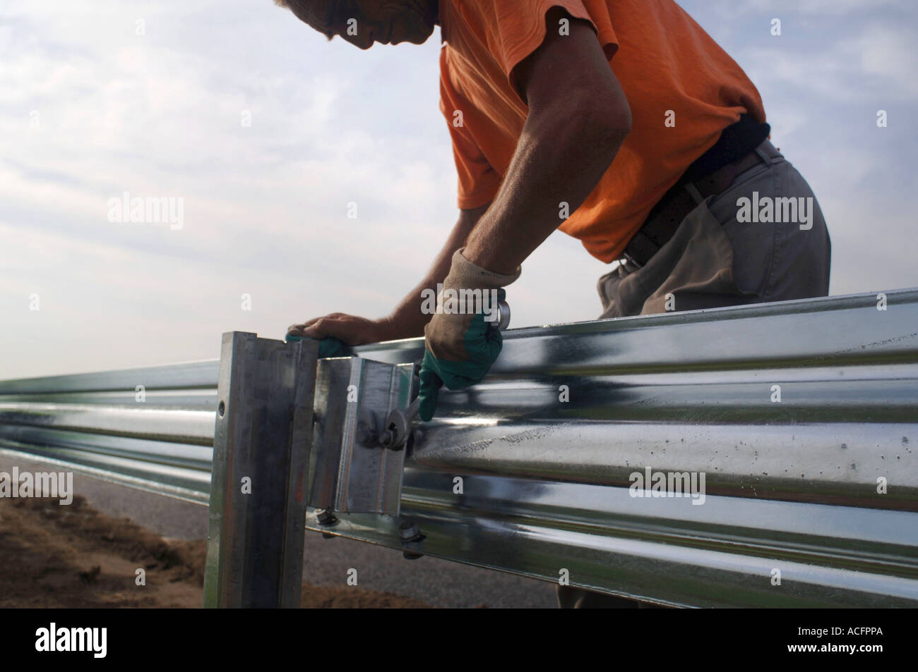 Laying road - workers constructing the M5 toll motorway in Hungary ...