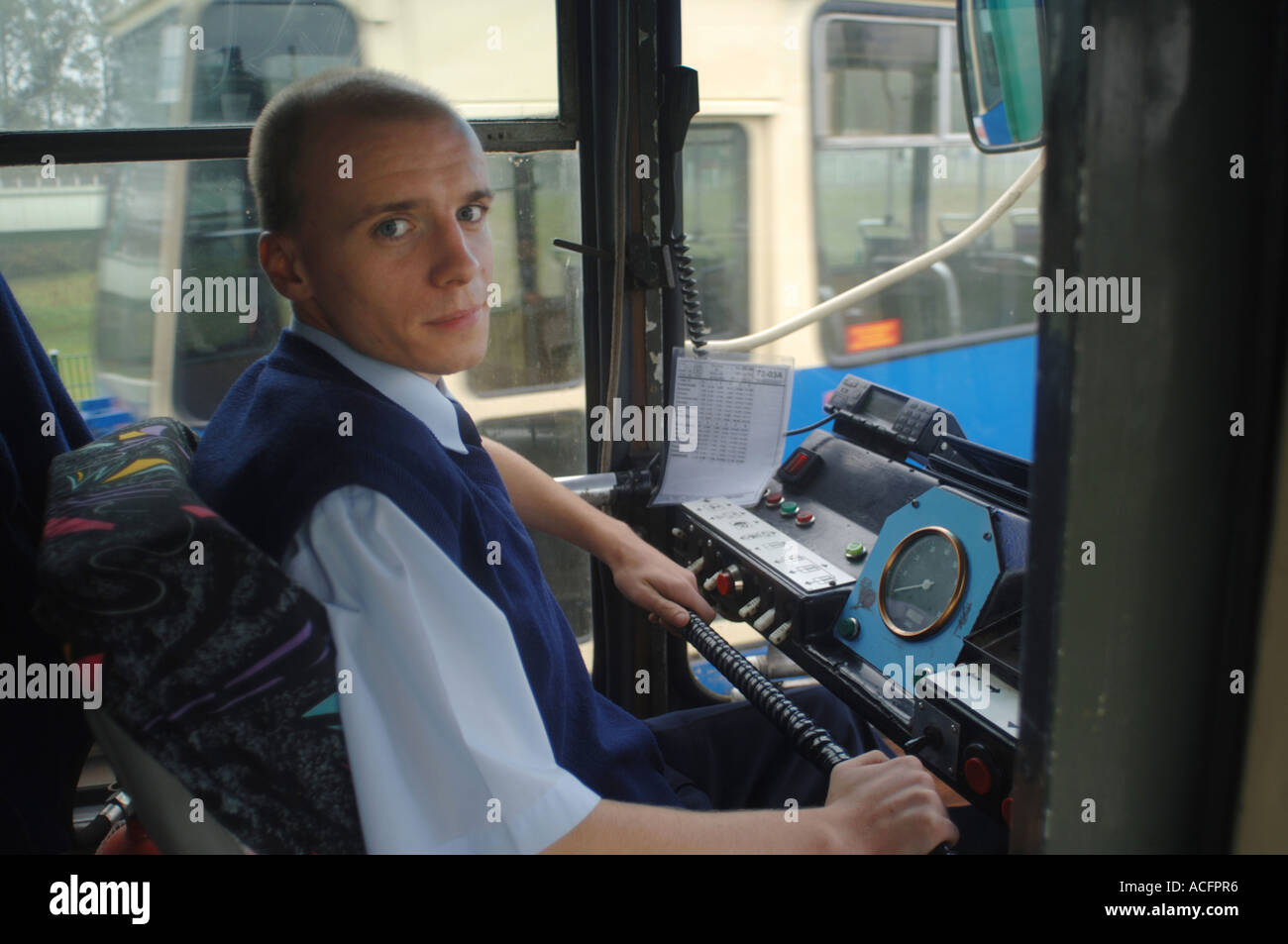 Male tram driver hi-res stock photography and images - Alamy