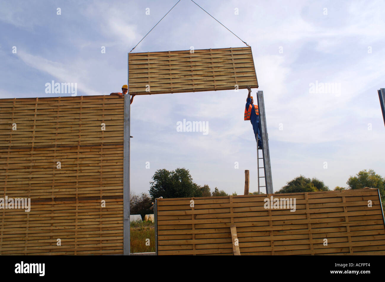 Laying road - workers constructing the M5 toll motorway in Hungary ...