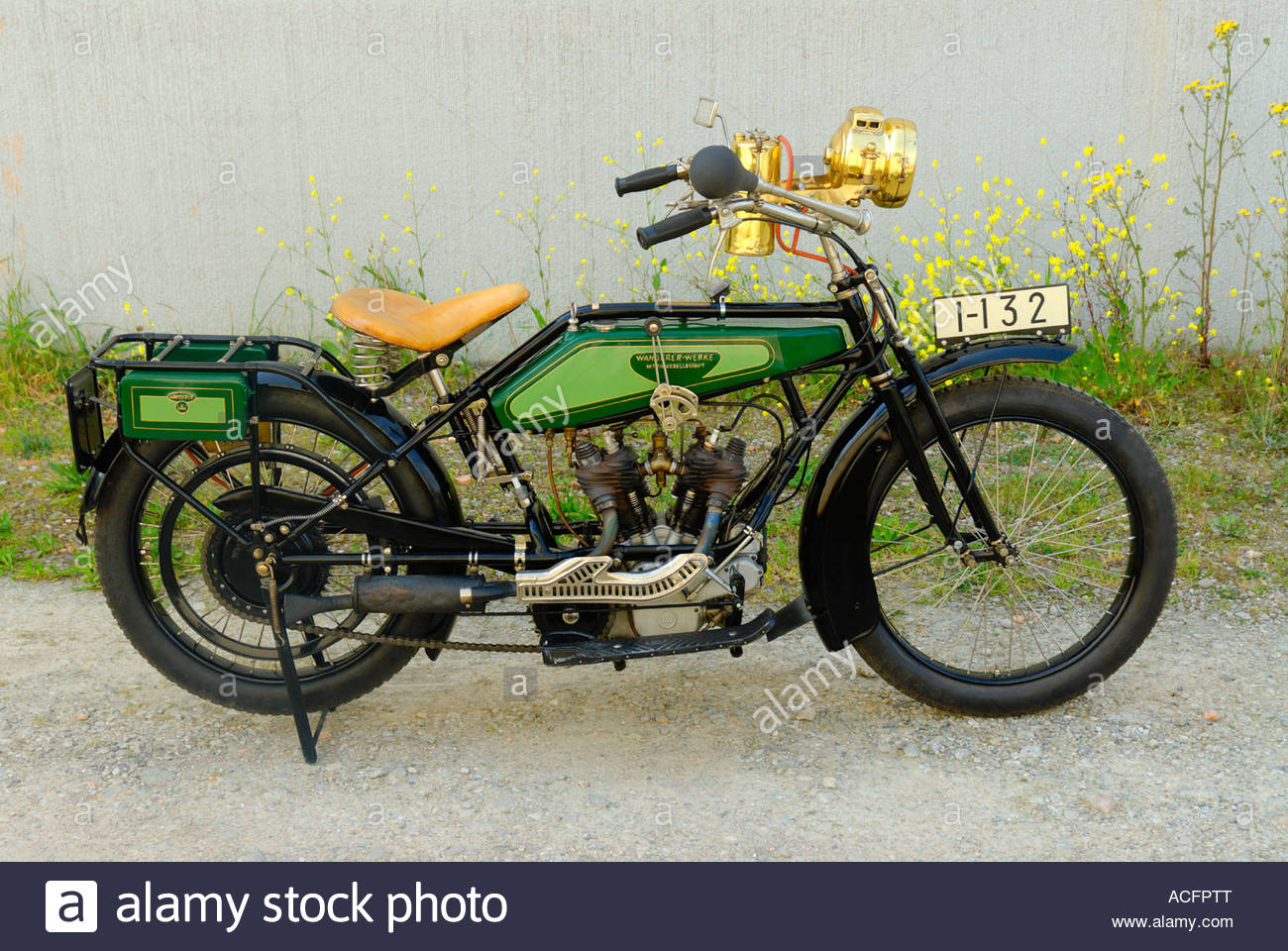 vintage Wanderer motorcycle Stock Photo: 13144391 - Alamy