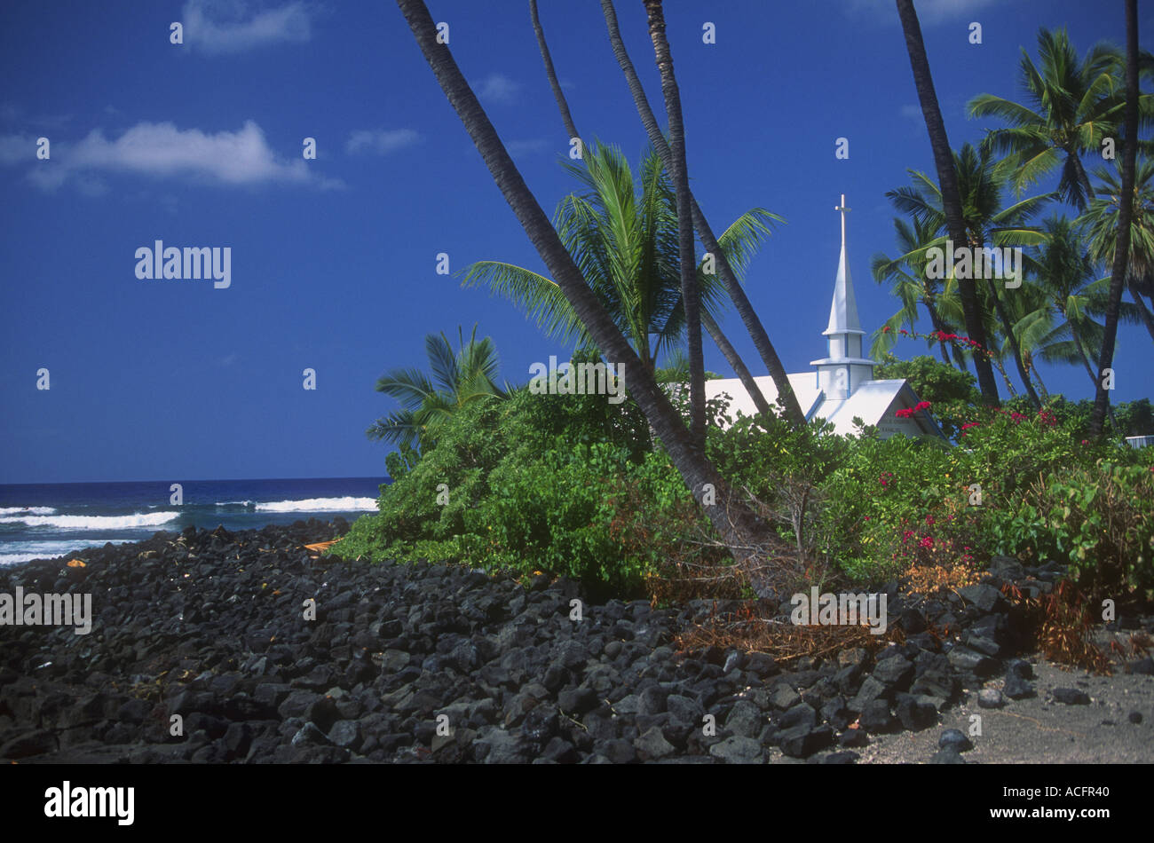 Church on the beach Stock Photo - Alamy
