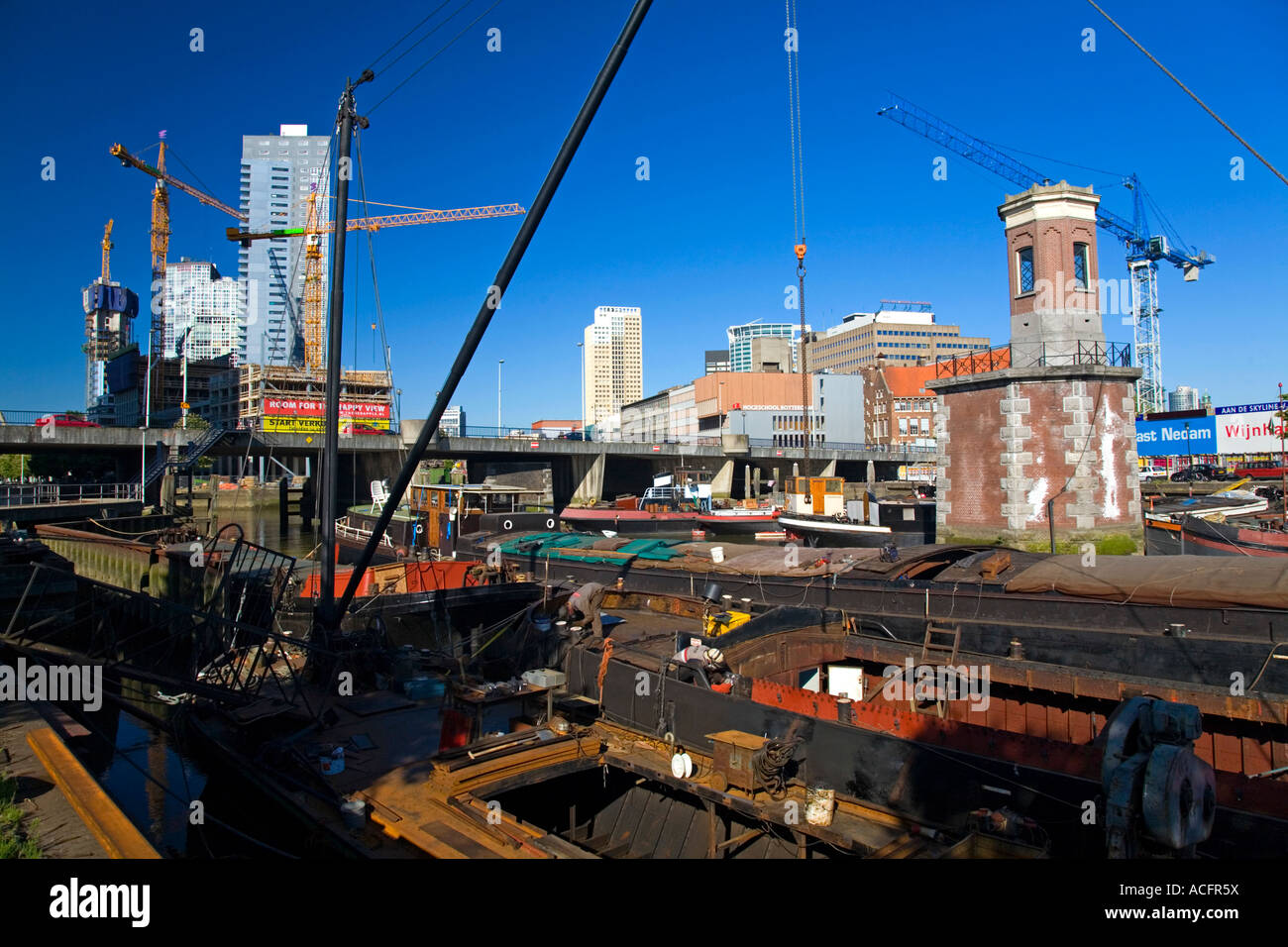 Rotterdam Industrial Commercial harbour Holland, Europe Stock Photo - Alamy