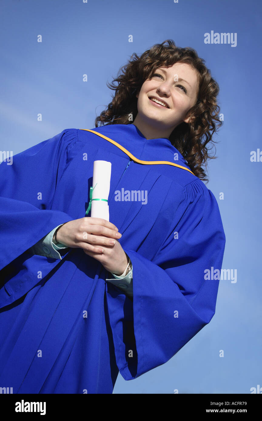 Academic accomplishment achievement vertical diploma hi-res stock ...