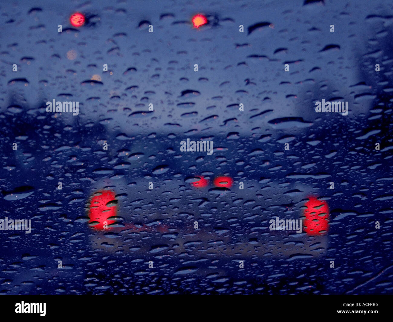 Vehicle lights in rain Stock Photo - Alamy