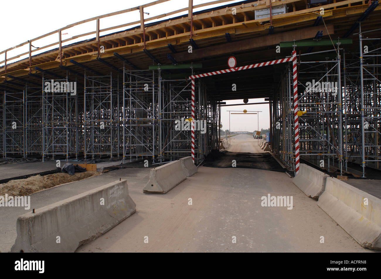 A bridge under construction on the M5 toll motorway in Hungary Stock ...