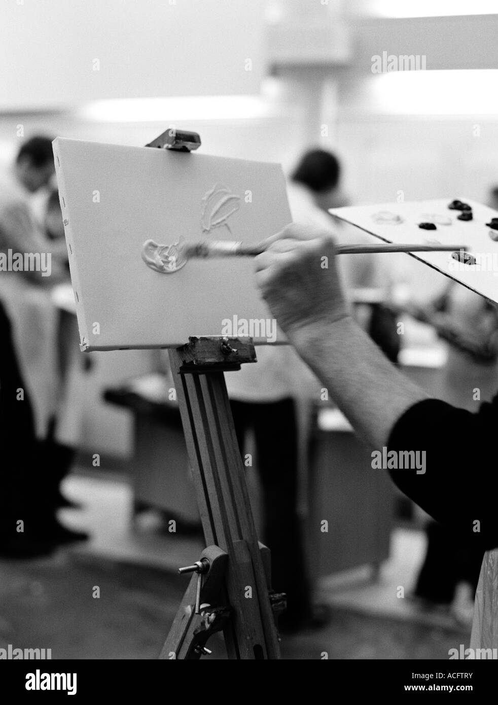 A person painting Stock Photo - Alamy