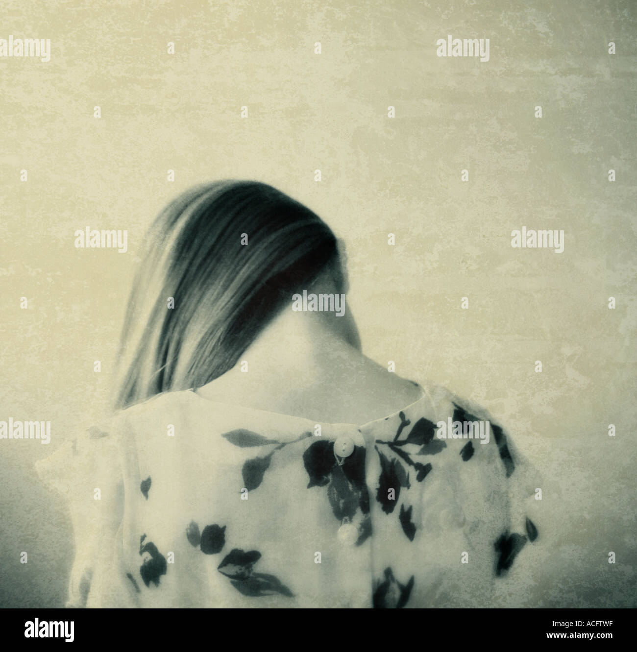 Photo of the back of the neck of a girl Stock Photo - Alamy