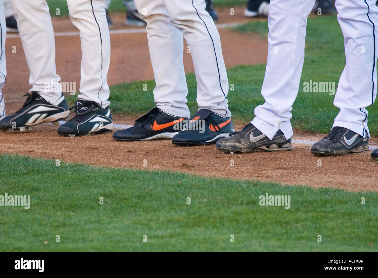 Baseball players feet hi-res stock photography and images - Alamy